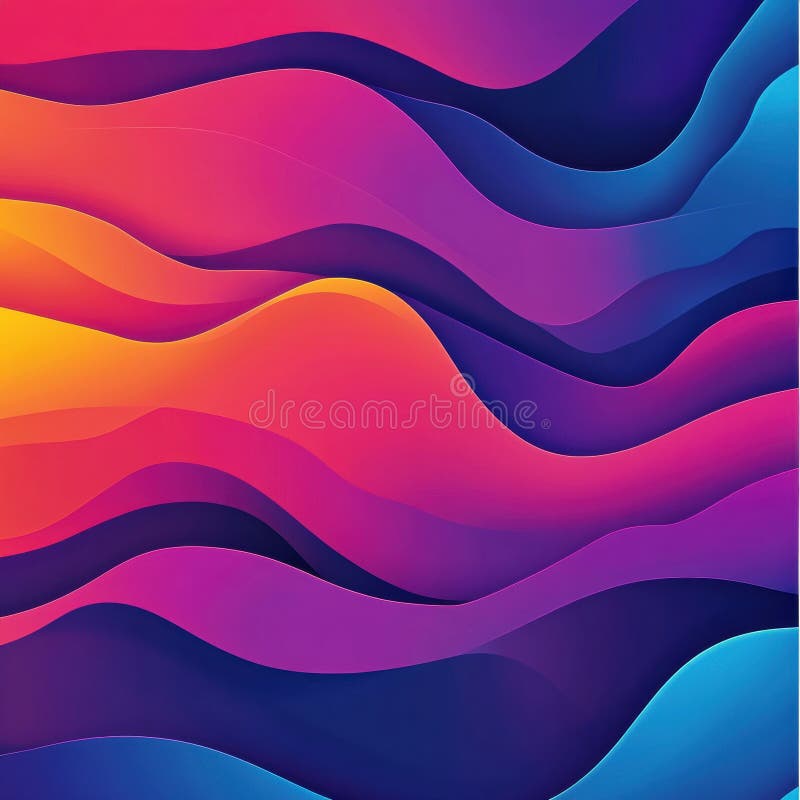 Flowing Neon Colors Create a Seamless Liquid Gradient Pattern in Modern ...