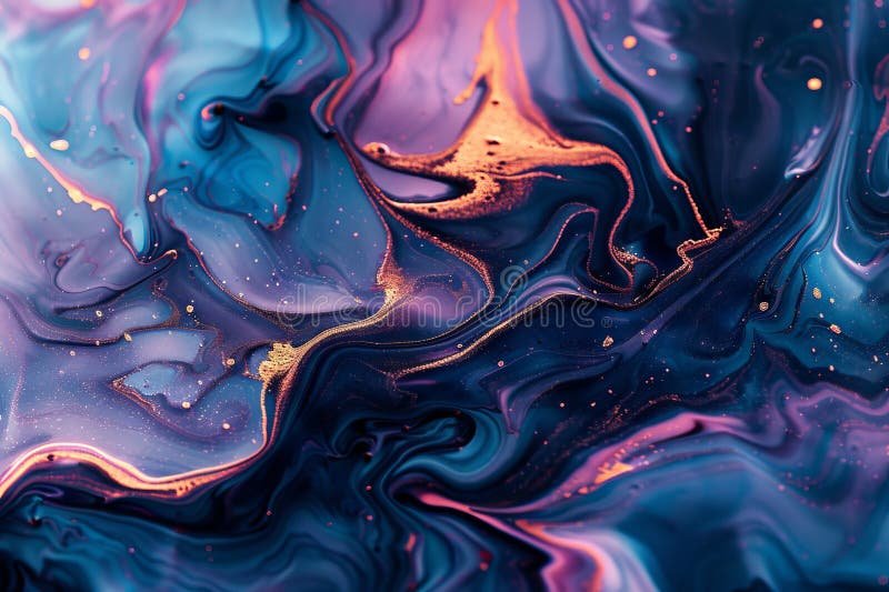 Flowing Neon Paint Pattern, Liquid Acrylic Flowing Texture Background ...