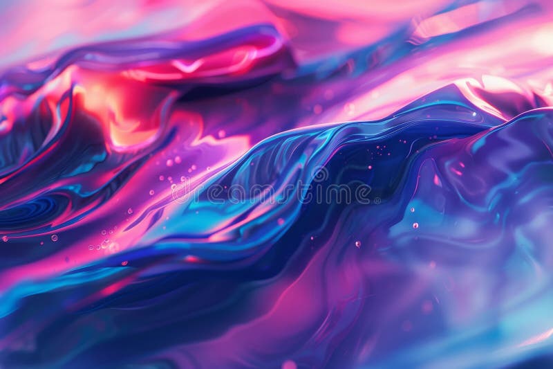 Flowing Neon Paint Pattern, Liquid Acrylic Flowing Texture Background ...