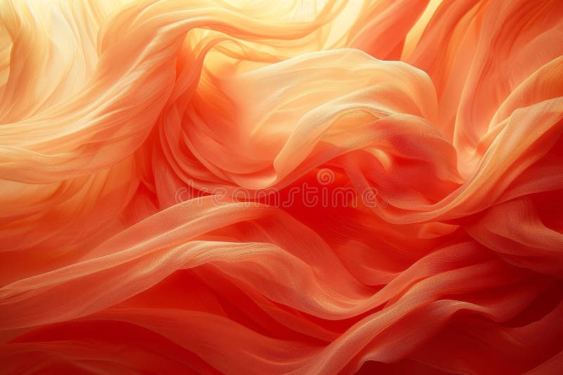 Translucent Fabric Gentle Folds Creates Soft Flowing Texture Material ...