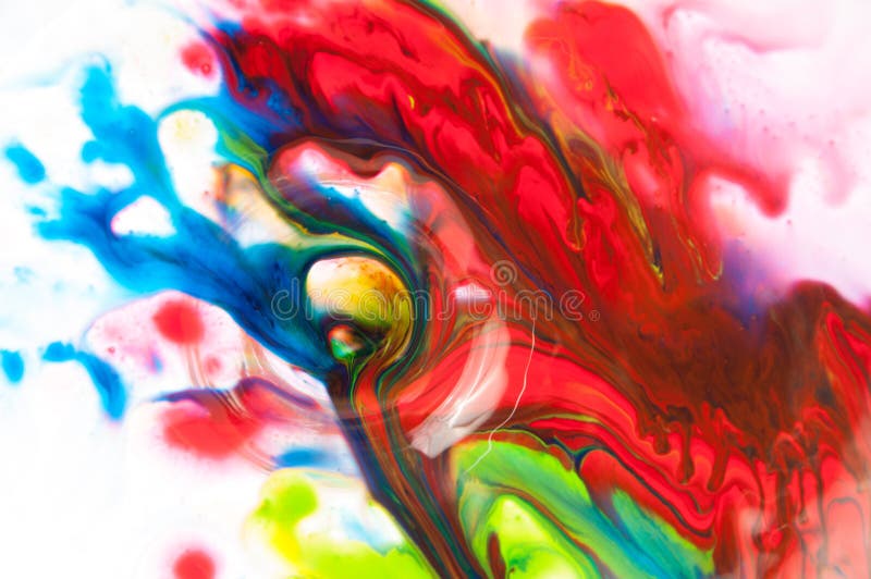 Flowing paint stock illustration. Illustration of mixed - 92201254