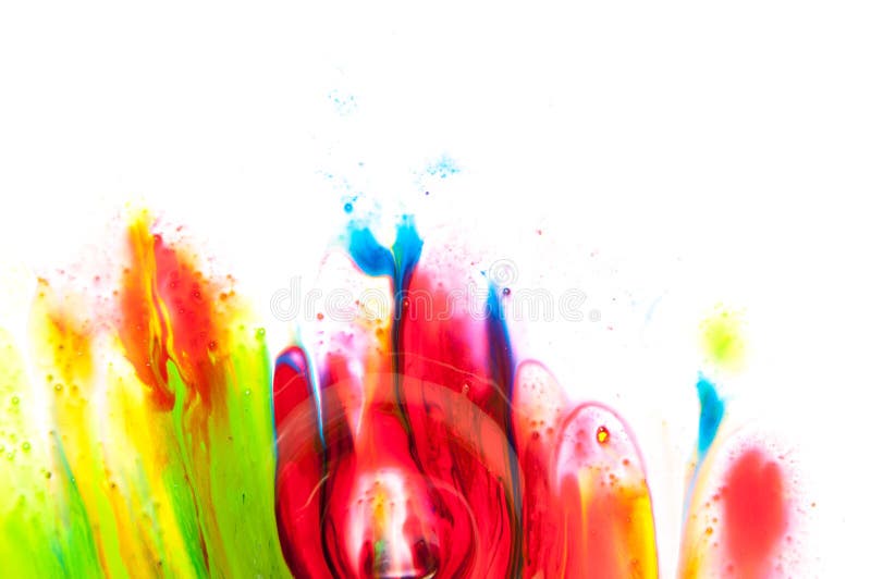 Flowing paint stock image. Image of splashes, abstract - 92201411