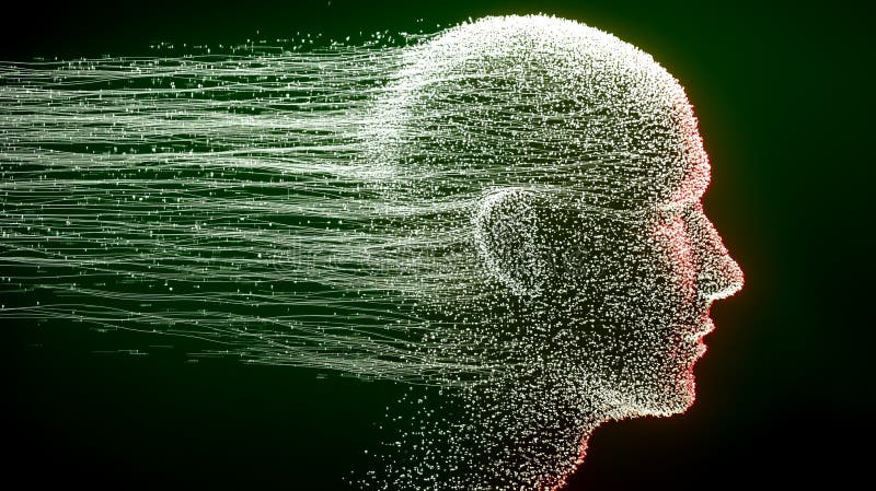Flowing Particles Transforming into a Human Head: Artificial ...