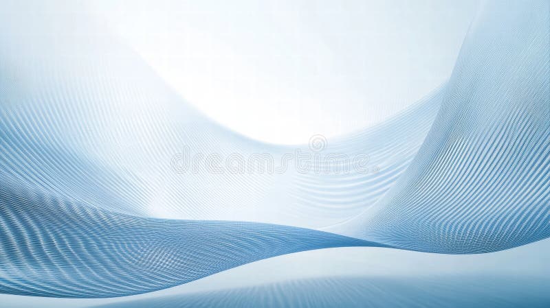 Abstract Ocean Wave Patterns in Calming Blue Tones Reflecting Soft ...