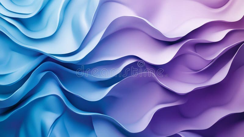 Colorful Wavy Patterns Create an Abstract Design with Blue and Purple ...