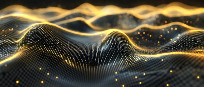 Flowing Patterns of Wavy Lines and Distorted Grids Create a Dynamic ...