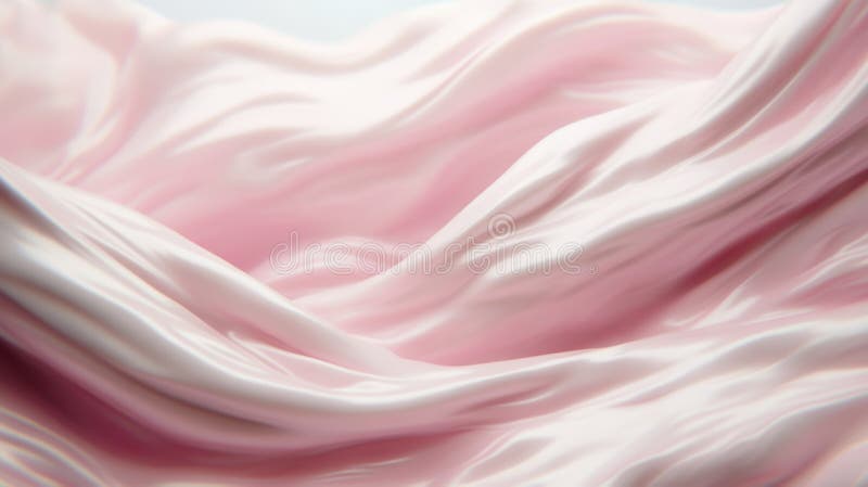 Flowing Pink Satin, Soft Fabric Texture, Elegant Drapery with Delicate ...