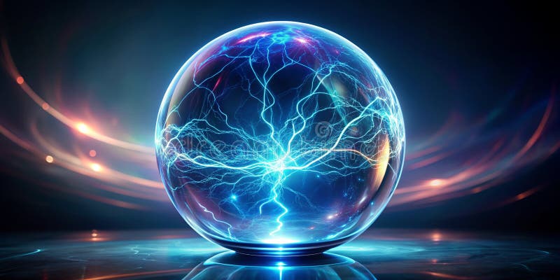 Flowing Power Sphere Visual Assistant with Liquid Electricity ...