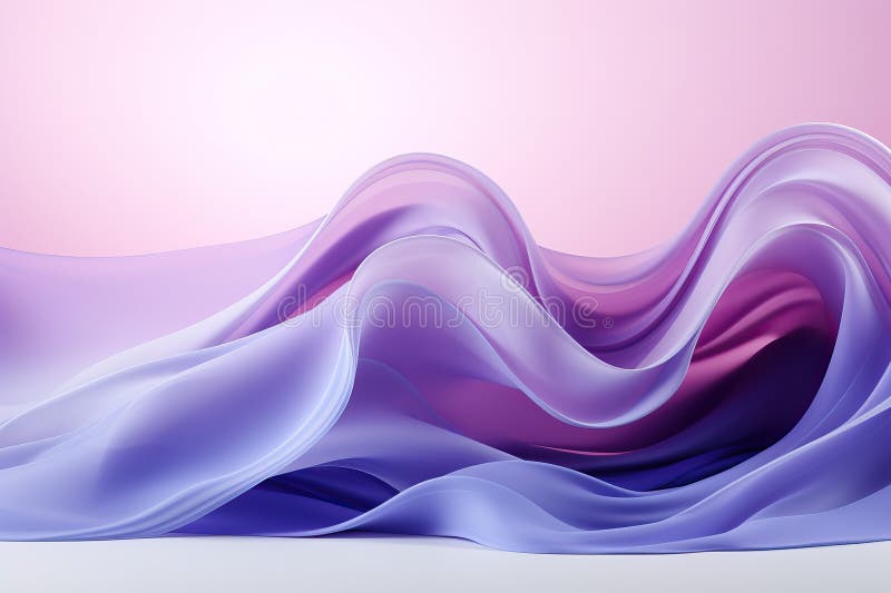 Flowing Purple and Blue Abstract Waves Stock Illustration ...