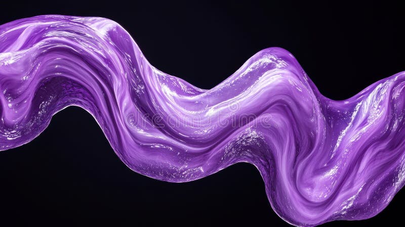 Flowing Purple Liquid Waves Stock Illustration - Illustration of ...