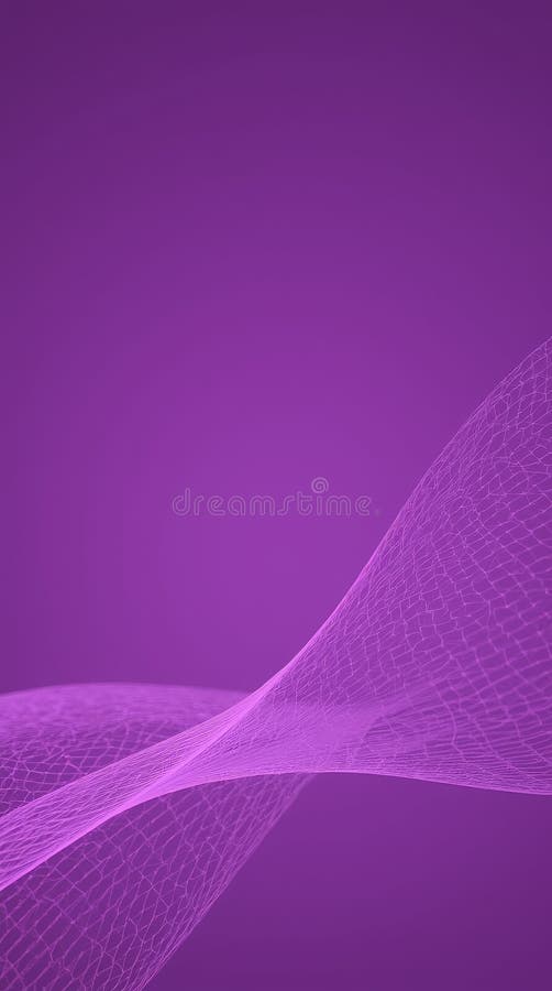 Flowing Purple Mesh Wave on a Gradient Background, Creating a Modern ...