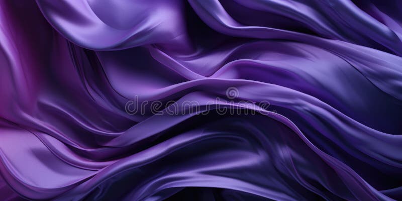 Flowing Purple Silk, Banner Background Image Stock Illustration ...