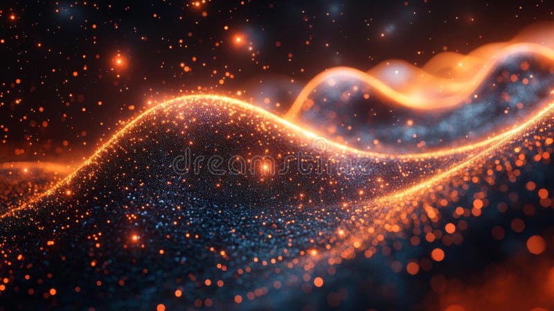 Abstract Quantum Flow with Glowing Particles and Complex Geometry in a ...