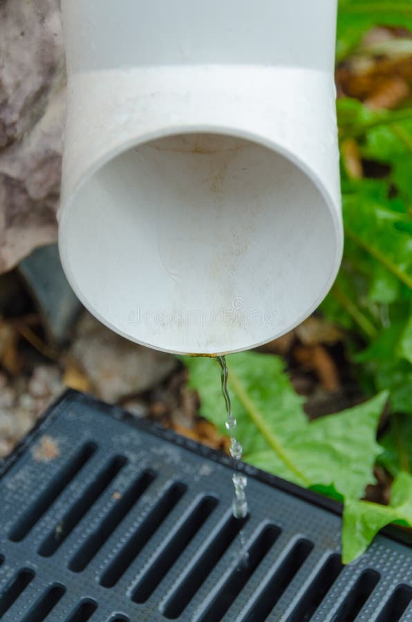 The Drainage System of Rain Water Drainage Stock Photo - Image of ...