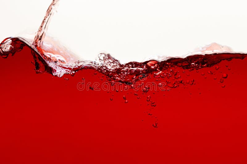 Red Flowing Liquid Splash Realistic Juice or Wine Stock Vector ...