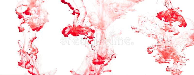 Flowing red ink in water stock photo. Image of beauty - 123031658