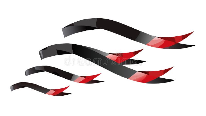 Flowing Ribbons Dynamic Movement Vector Graphic, Vector Design ...