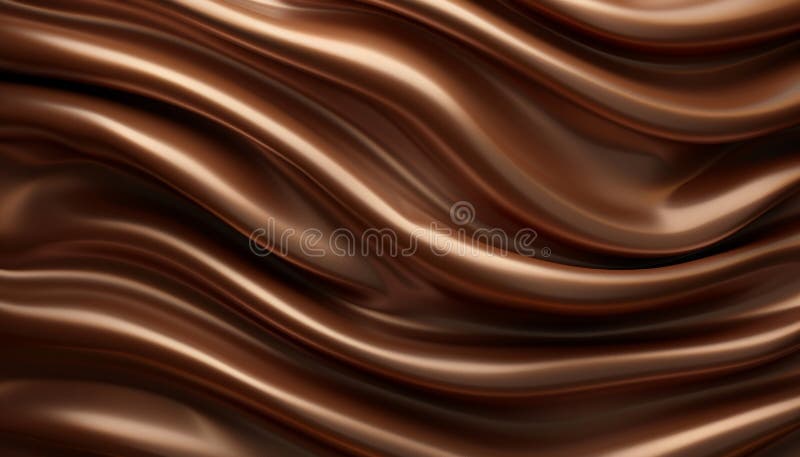 Flowing, Rippling Waves of Smooth Liquid Chocolate Texture Background ...
