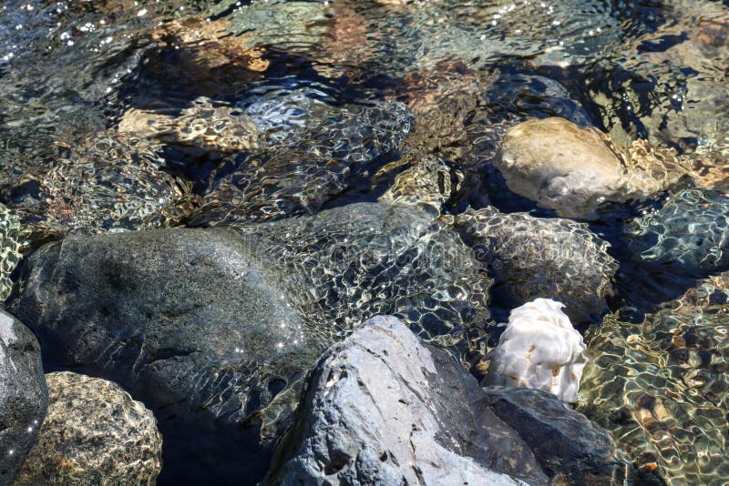 Rocks in a Creek stock photo. Image of water, creek - 151457616