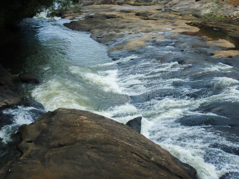 Flowing River, Rocks, Riverside Stock Photo - Image of river, nature ...