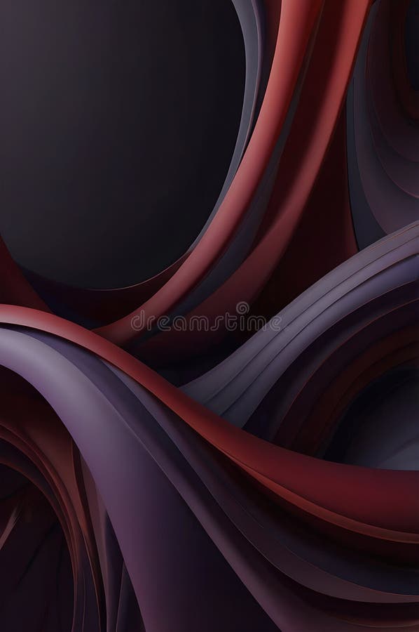 Flowing Shapes Create Visual Harmony in Abstract Art Displayed in a ...