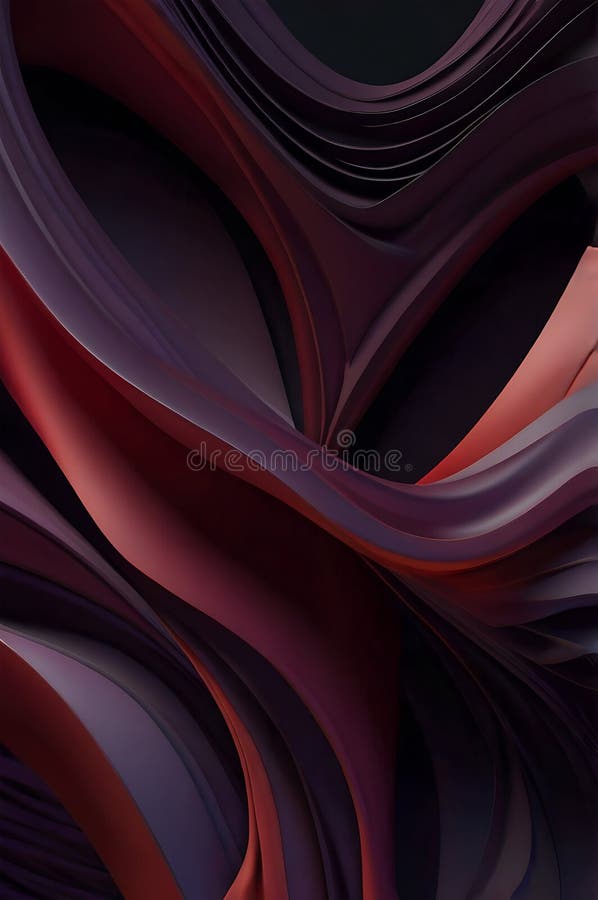 Flowing Shapes Create Visual Harmony in Abstract Art Displayed in a ...