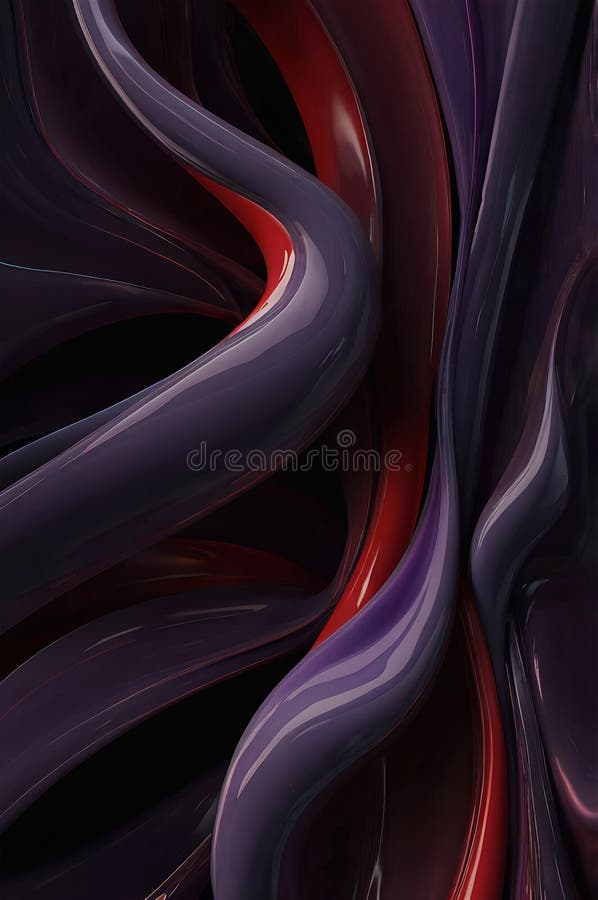 Flowing Shapes Create Visual Harmony in Abstract Art Displayed in a ...