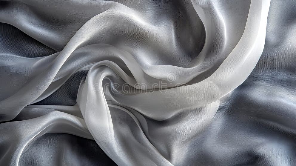 Flowing Silk Scarf Texture with Dynamic Movement and Light Reflection ...