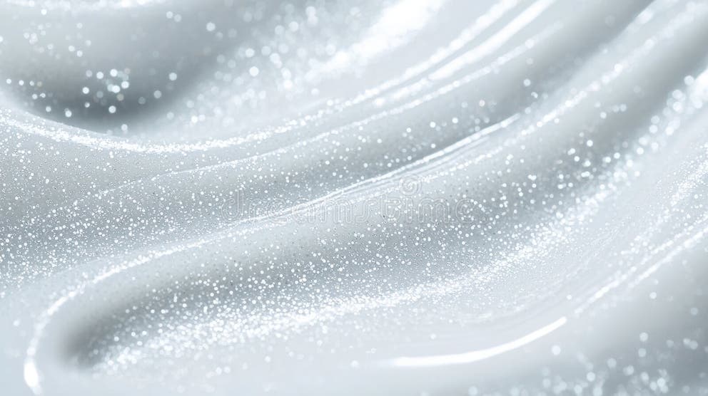 Dynamically, Liquid Silvery Flowing Creating Shimmering Waves Glinting ...