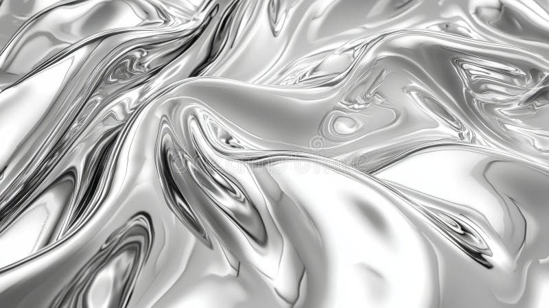 Flowing Silver Liquid Showcasing Depth Stock Photos - Free & Royalty ...