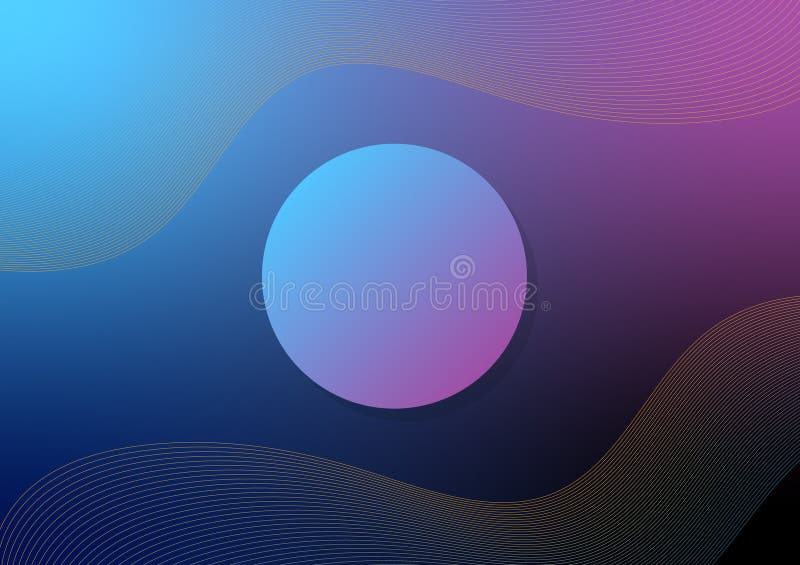 Flowing Smooth Wave Pattern on a Blue Background. Internet Network and ...