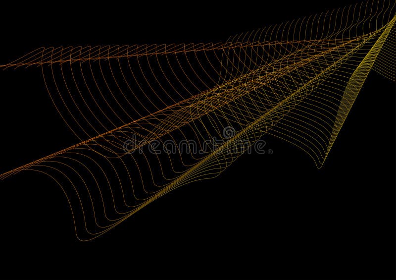 Flowing Smooth Wave Pattern on a Blue Background. Internet Network and ...