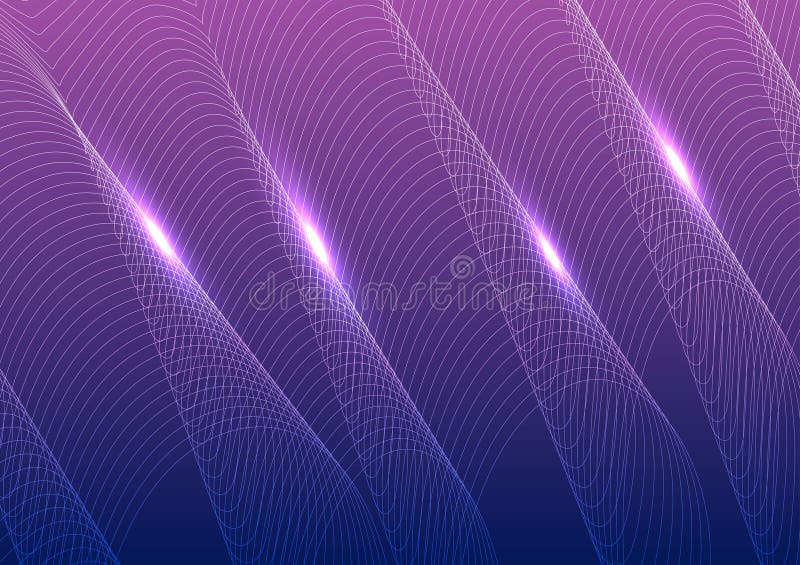 Flowing Smooth Wave Pattern on a Blue and Purple Background. Internet ...