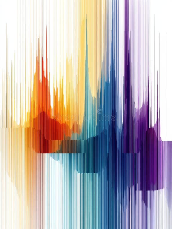 Flowing Spectrum Artwork Showcasing the Beauty of Algorithmic Art with ...