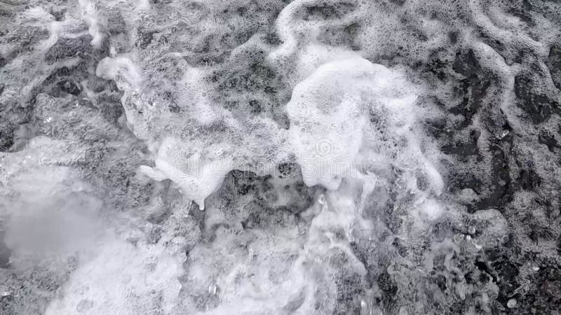 Flowing Spring Water, Air Bubbles on the Surface of the Water, Water ...