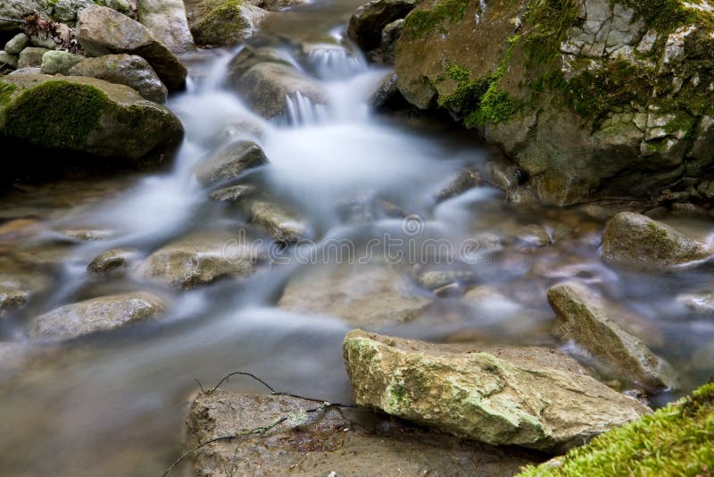Flowing stream stock image. Image of clean, cascade, outdoor - 14461451
