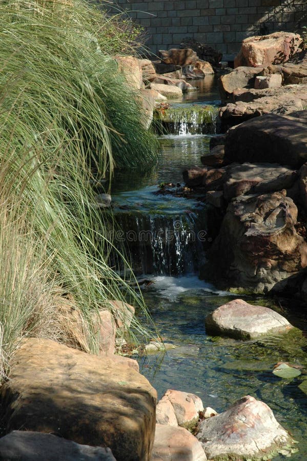 Flowing Stream stock image. Image of leaves, small, streams - 348675