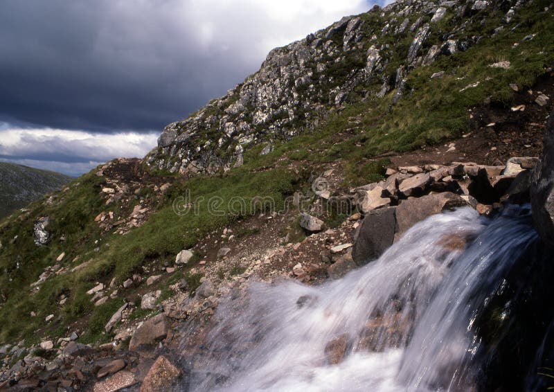 Flowing stream stock image. Image of rocky, outdoor, flow - 9202401