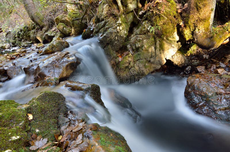 Flowing stream in mountain stock photo. Image of water - 35834734