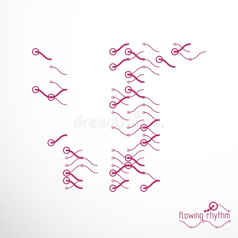 Flowing Stripes, Vector Abstract Wave Lines Illustration for Use Stock ...