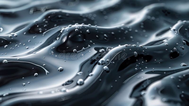Flowing Titanium Liquid Metal Texture Background Stock Illustration ...
