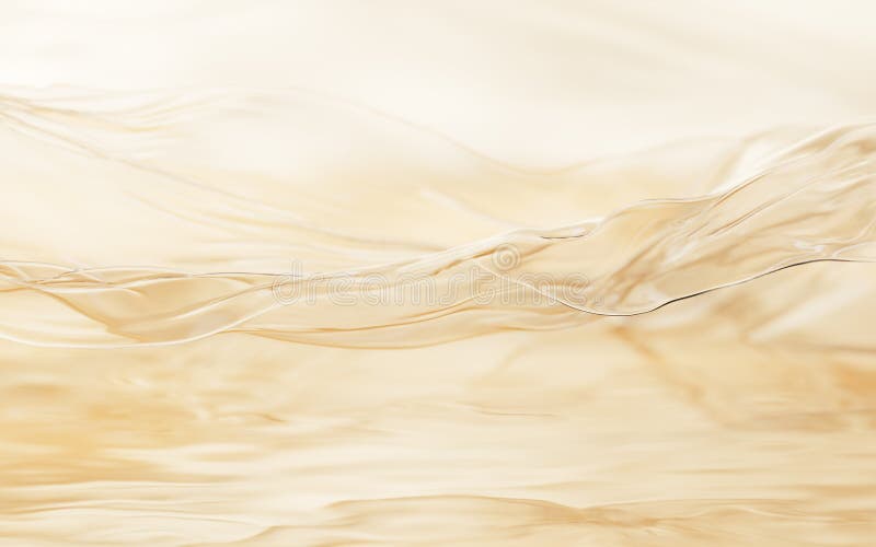 Flowing Transparent Cloth on Water Surface, 3d Rendering Stock ...
