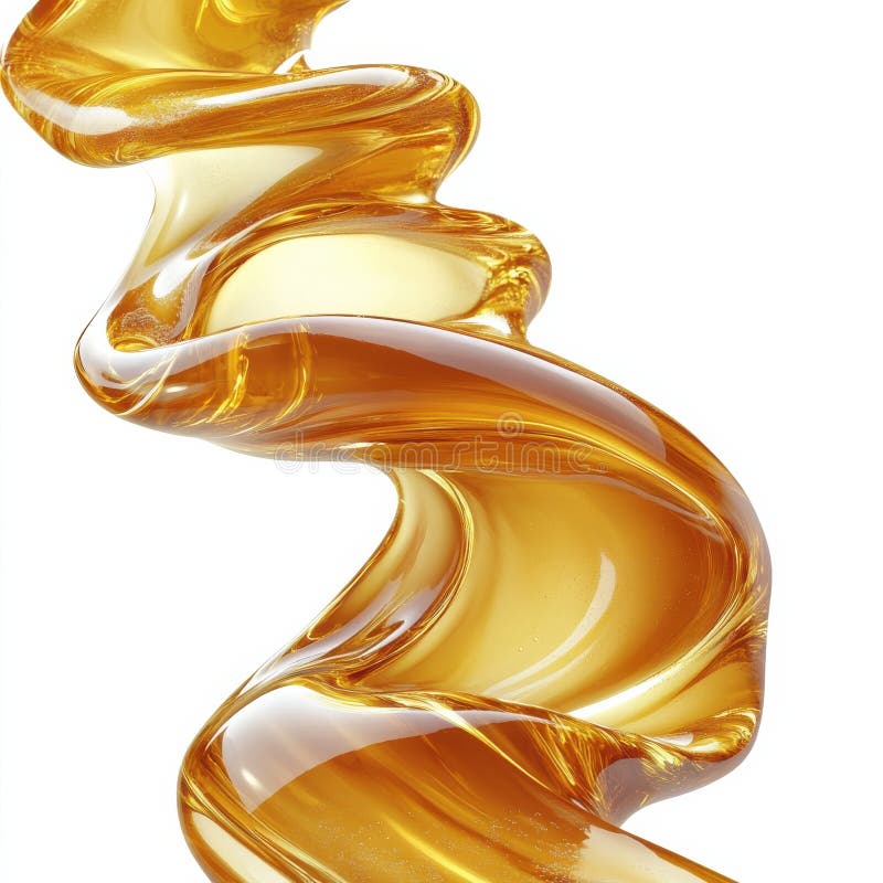 Flowing Transparent Liquid Creating Mesmerizing Rippling Effects Stock ...