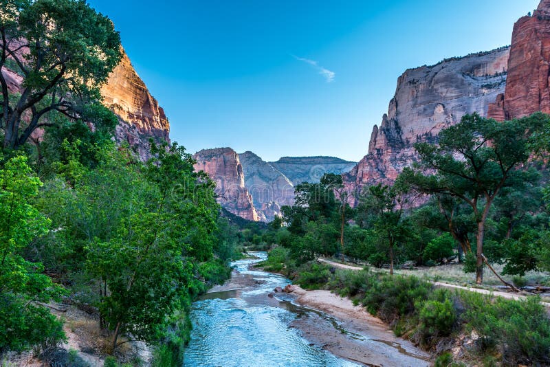 Flowing Virgin stock photo. Image of river, mountains - 57046028