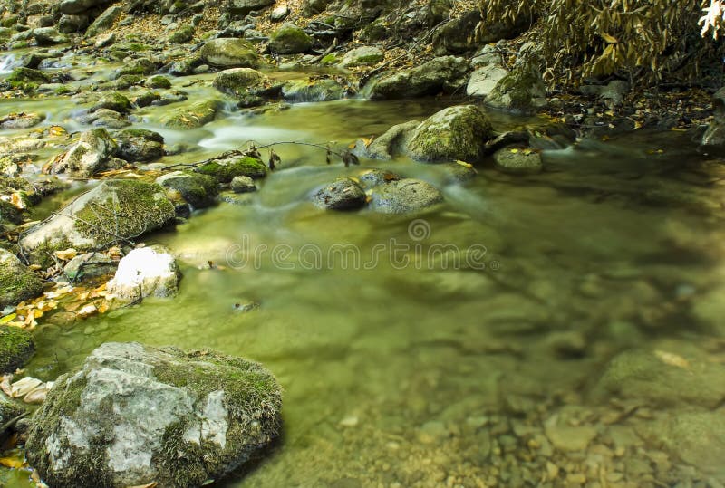 Flowing water stock photo. Image of fresh, fall, color - 11227448