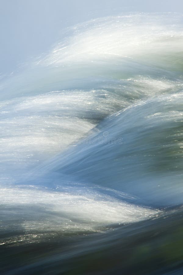 Flowing Water stock image. Image of blue, waterfall, edge - 16298147