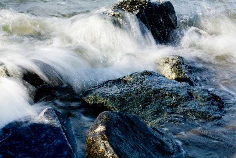 Flowing Water stock image. Image of stream, waterfall - 2537175