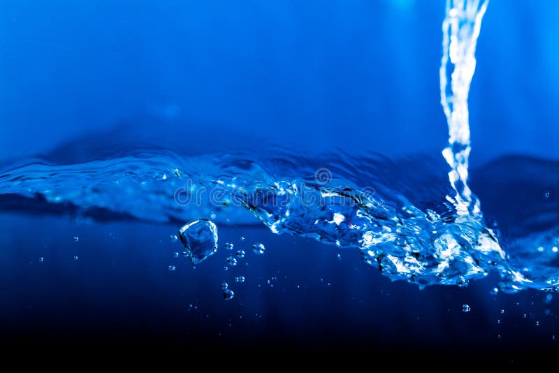 Flowing Water with Air Bubbles. Stock Image - Image of flowing ...