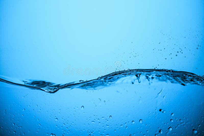 Flowing Water Background with Drops Stock Image - Image of flowing ...