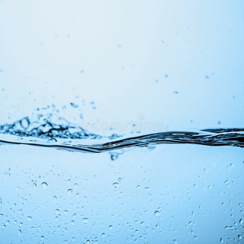 Flowing Water Background with Drops Stock Image - Image of flowing ...